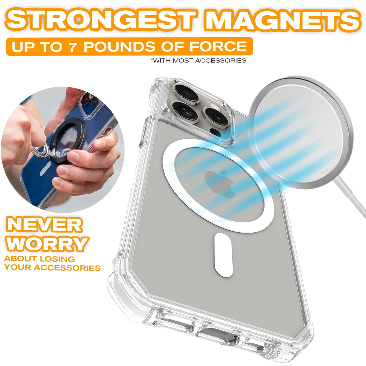 iPhone 15 Pro MagSafe Case with Ultra Strong Magnets - MagCase