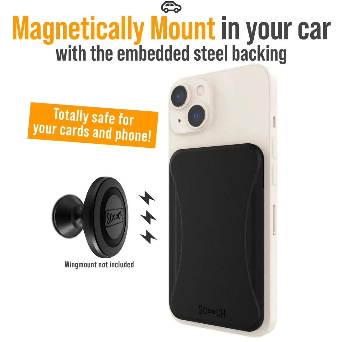 MagWallet 2.0 for MagSafe - Wallet, Grip, and Kickstand - Scooch